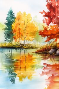 100 Enchanting Fall Paintings to Spark Creativity - The Sketch & Doodle ...