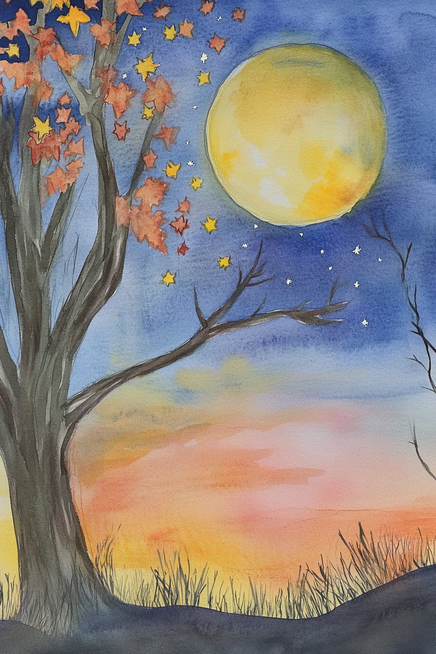 100 Enchanting Fall Paintings to Spark Creativity - The Sketch & Doodle ...