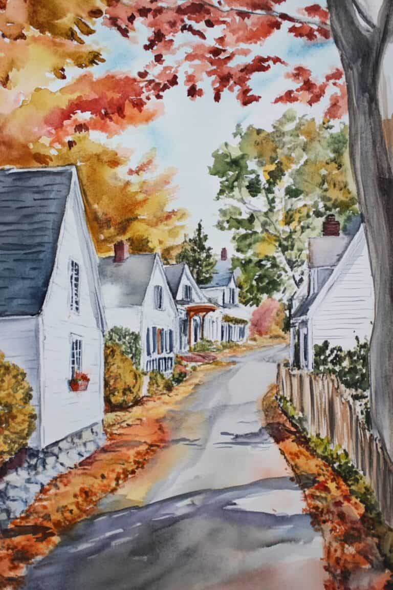 100 Enchanting Fall Paintings to Spark Creativity - The Sketch & Doodle ...