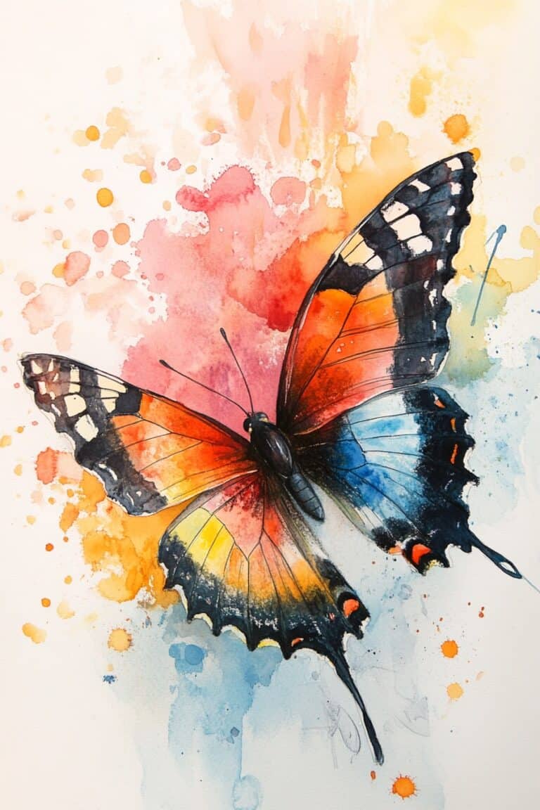 Wings of Whimsy: 55 Beautiful Butterfly Watercolor Paintings - The ...