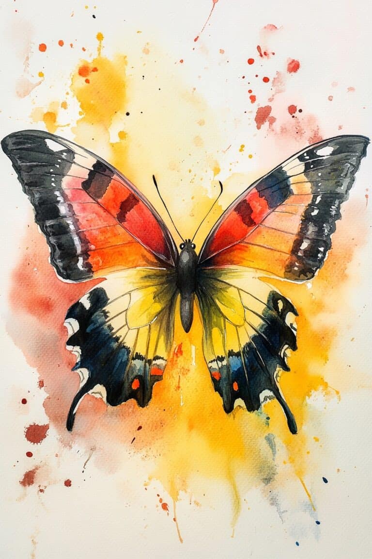 Wings of Whimsy: 55 Beautiful Butterfly Watercolor Paintings - The ...