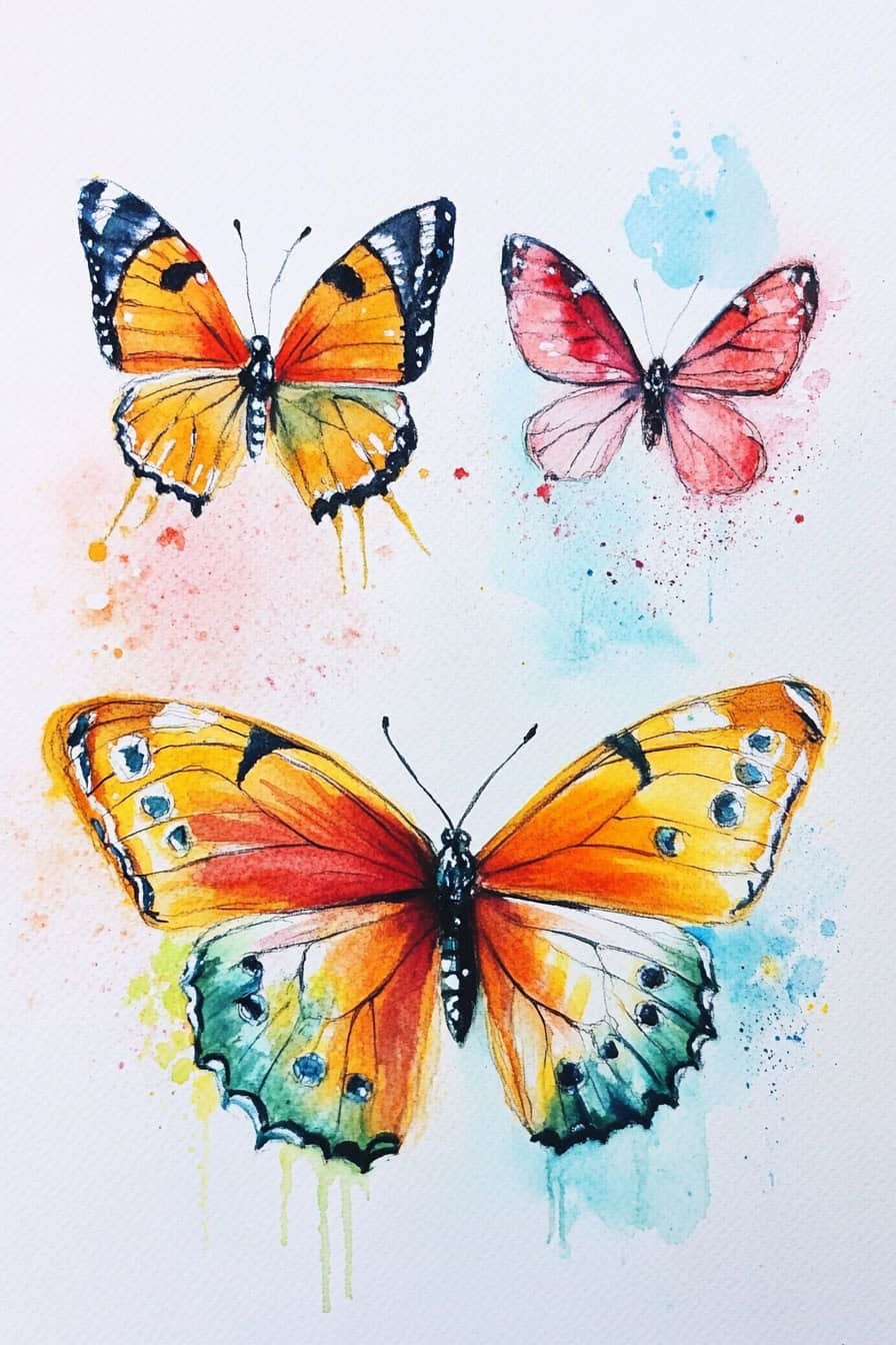 Wings of Whimsy: 55 Beautiful Butterfly Watercolor Paintings - The ...