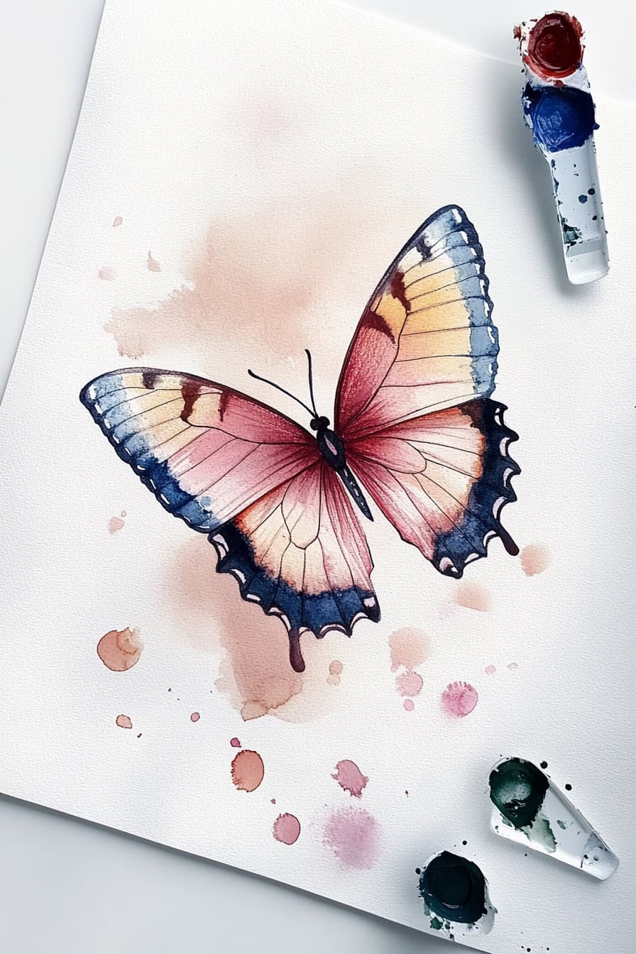 Wings of Whimsy: 55 Beautiful Butterfly Watercolor Paintings - The ...