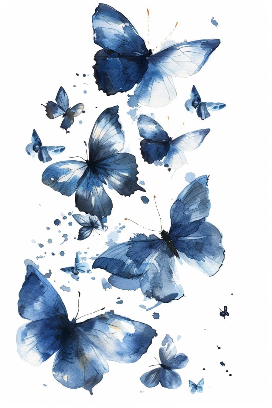 Wings of Whimsy: 55 Beautiful Butterfly Watercolor Paintings - The ...