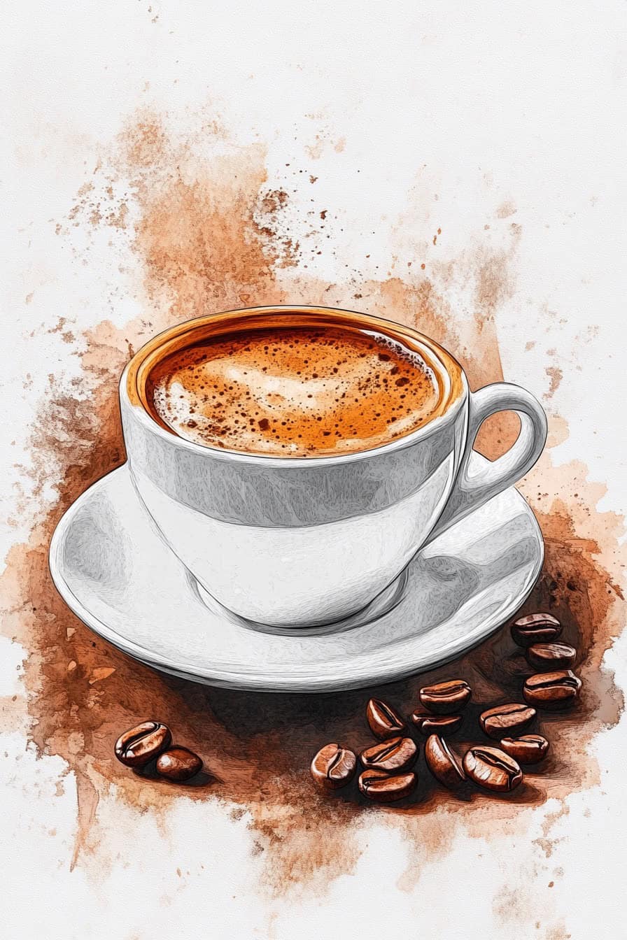 Brewing Up Creativity: 100 Coffee Illustrations - The Sketch & Doodle Club