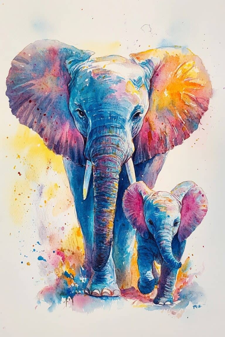 Gentle Giants: 35 Awe-Inspiring Elephant Paintings - The Sketch ...
