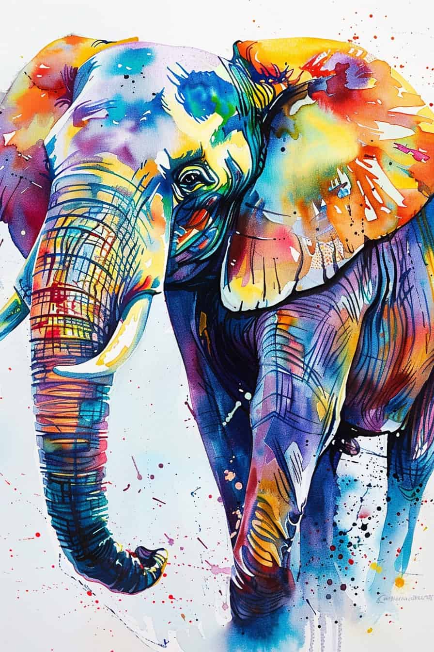 Gentle Giants: 35 Awe-Inspiring Elephant Paintings - The Sketch ...