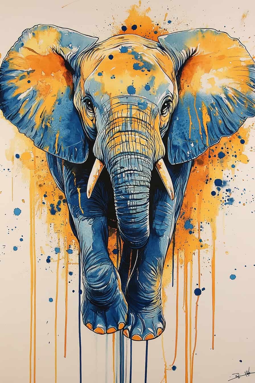 Gentle Giants: 35 Awe-Inspiring Elephant Paintings - The Sketch ...