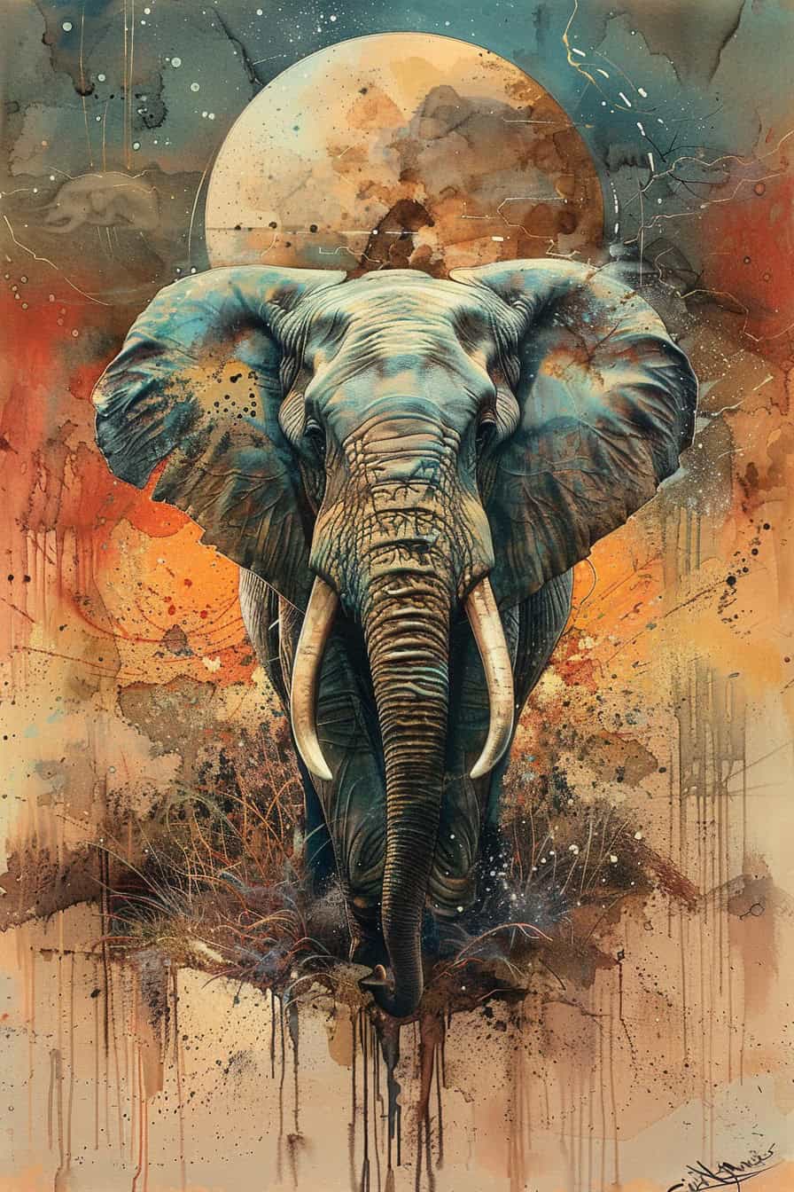 Gentle Giants: 35 Awe-Inspiring Elephant Paintings - The Sketch ...