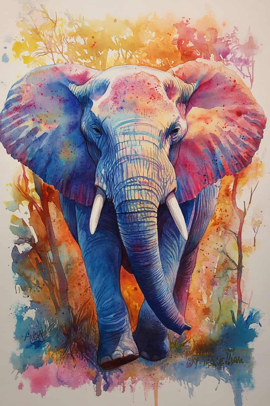 Gentle Giants: 35 Awe-Inspiring Elephant Paintings - The Sketch ...