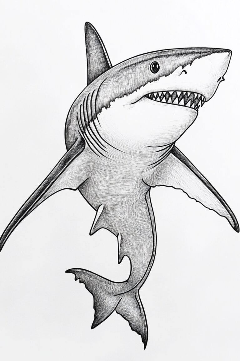 50 Shark Drawing That Will Challenge and Inspire Your Inner Artist ...