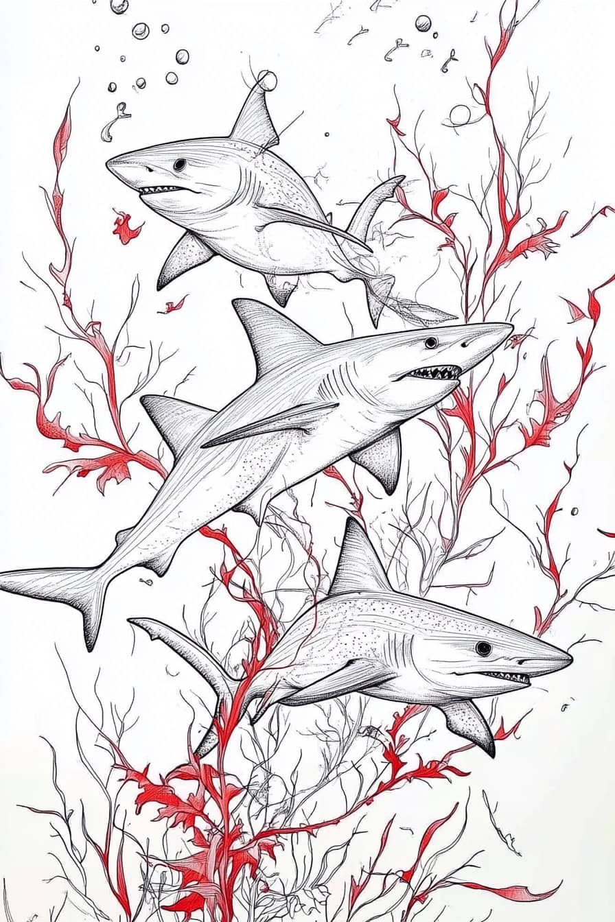 50 Shark Drawing That Will Challenge and Inspire Your Inner Artist ...