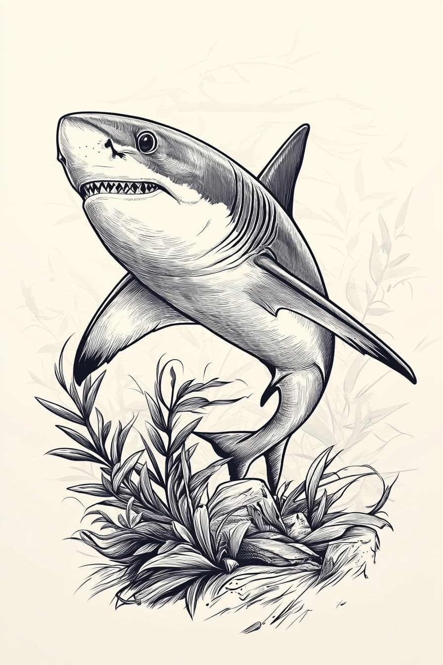 50 Shark Drawing That Will Challenge and Inspire Your Inner Artist ...