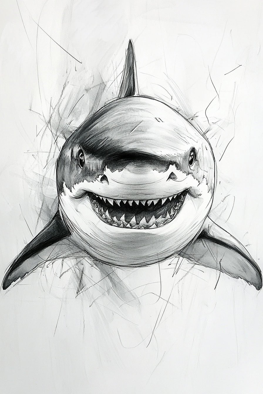 50 Shark Drawing That Will Challenge and Inspire Your Inner Artist ...