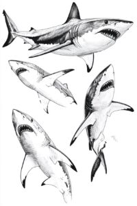 50 Shark Drawing That Will Challenge and Inspire Your Inner Artist ...