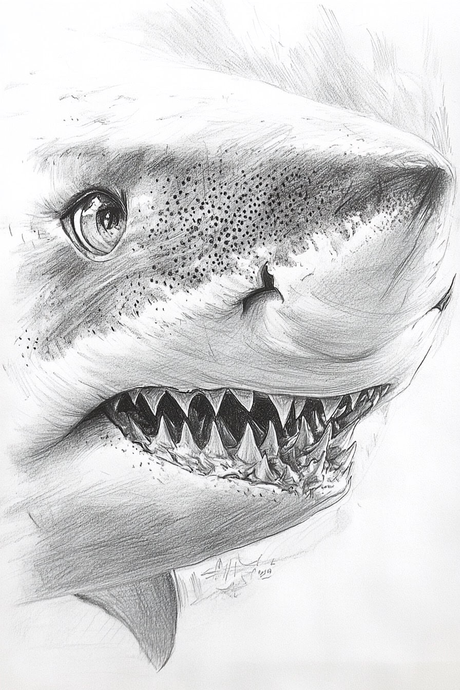 50 Shark Drawing That Will Challenge and Inspire Your Inner Artist ...