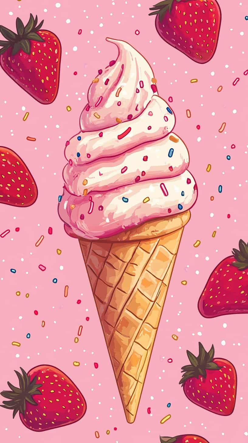 Sweet Screens: 45 Strawberry Wallpapers For Your Phone - The Sketch ...