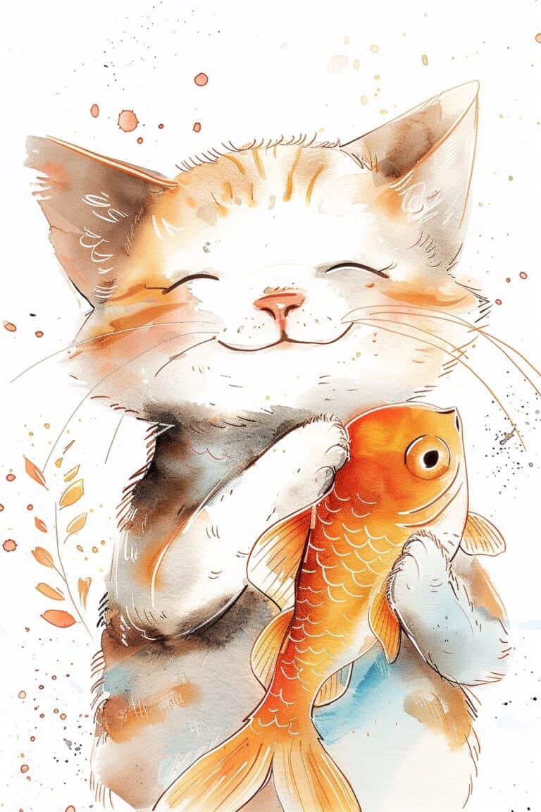 87 Whiskered Wonders: Cat Watercolor Art - The Sketch & Doodle Club