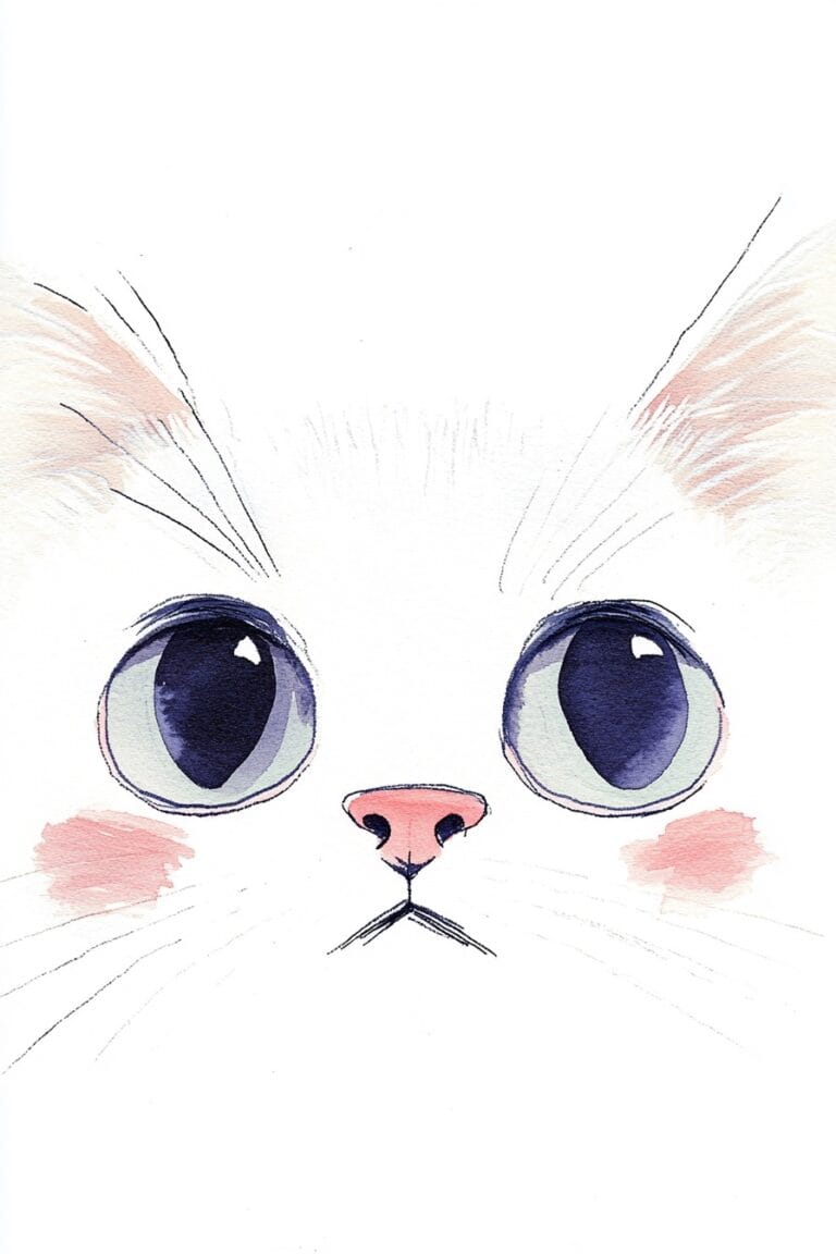 87 Whiskered Wonders: Cat Watercolor Art - The Sketch & Doodle Club
