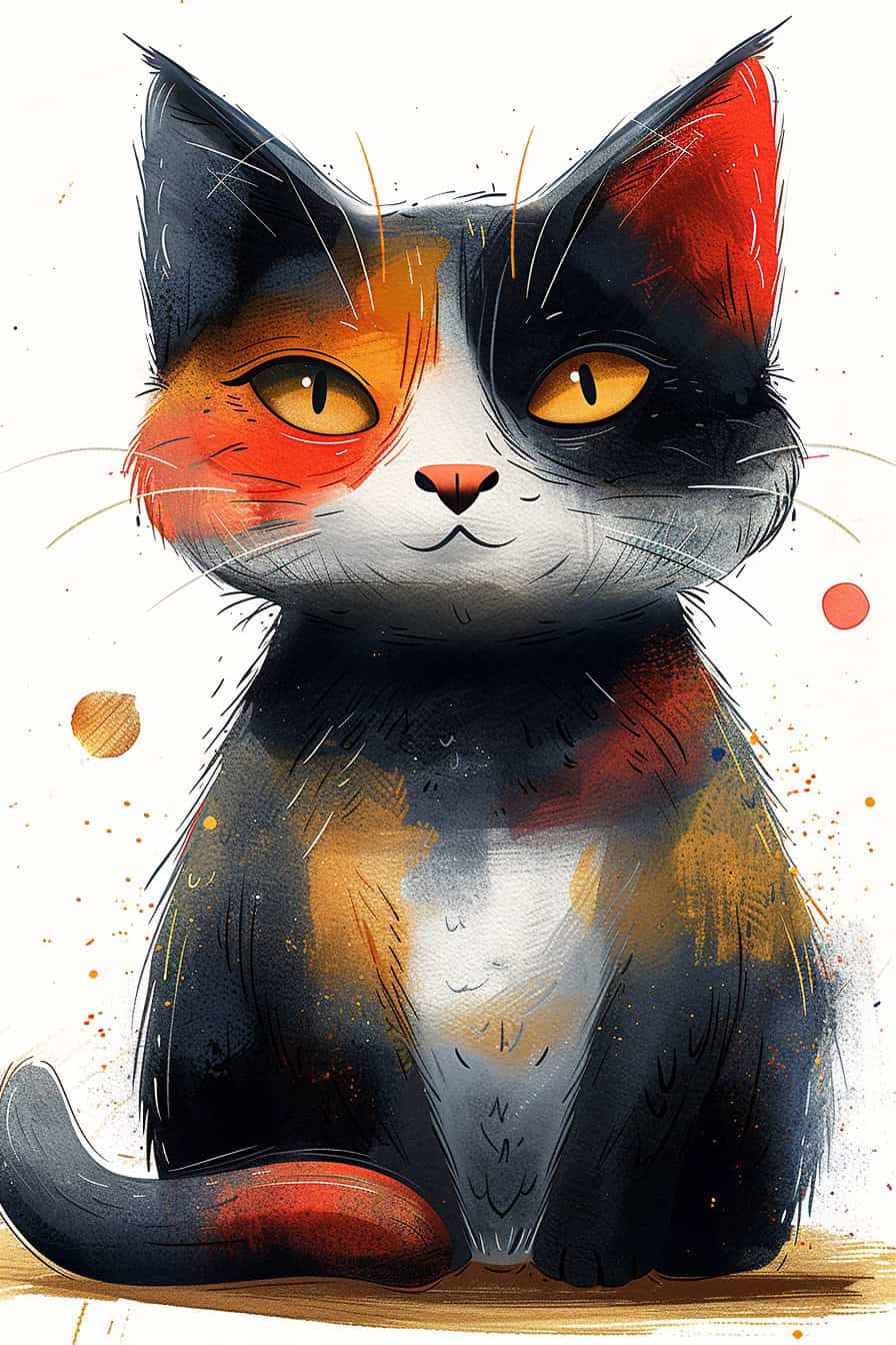 87 Whiskered Wonders: Cat Watercolor Art - The Sketch & Doodle Club