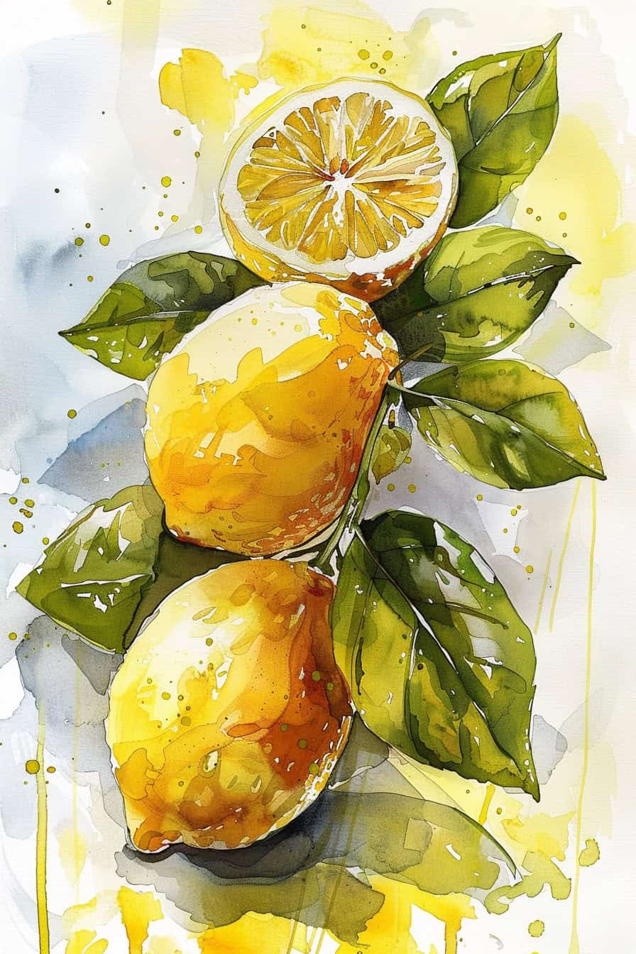 70 Watercolor Fruit Masterpieces: A Feast for the Eyes - The Sketch ...
