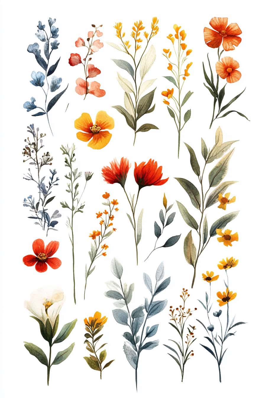 Nature's Palette: 75 Exquisite Watercolor Botanical Paintings - The ...