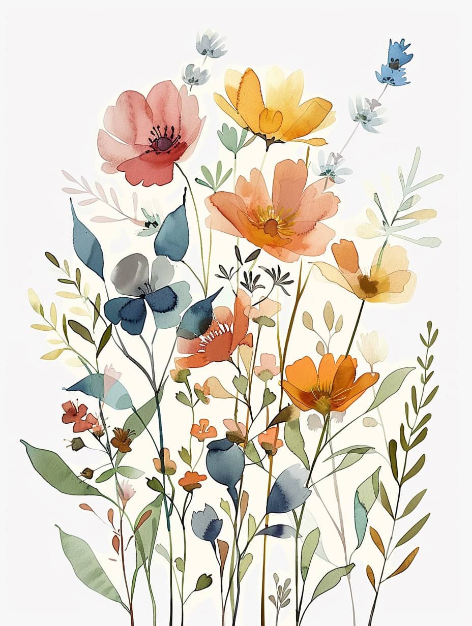 Nature's Palette: 75 Exquisite Watercolor Botanical Paintings - The ...