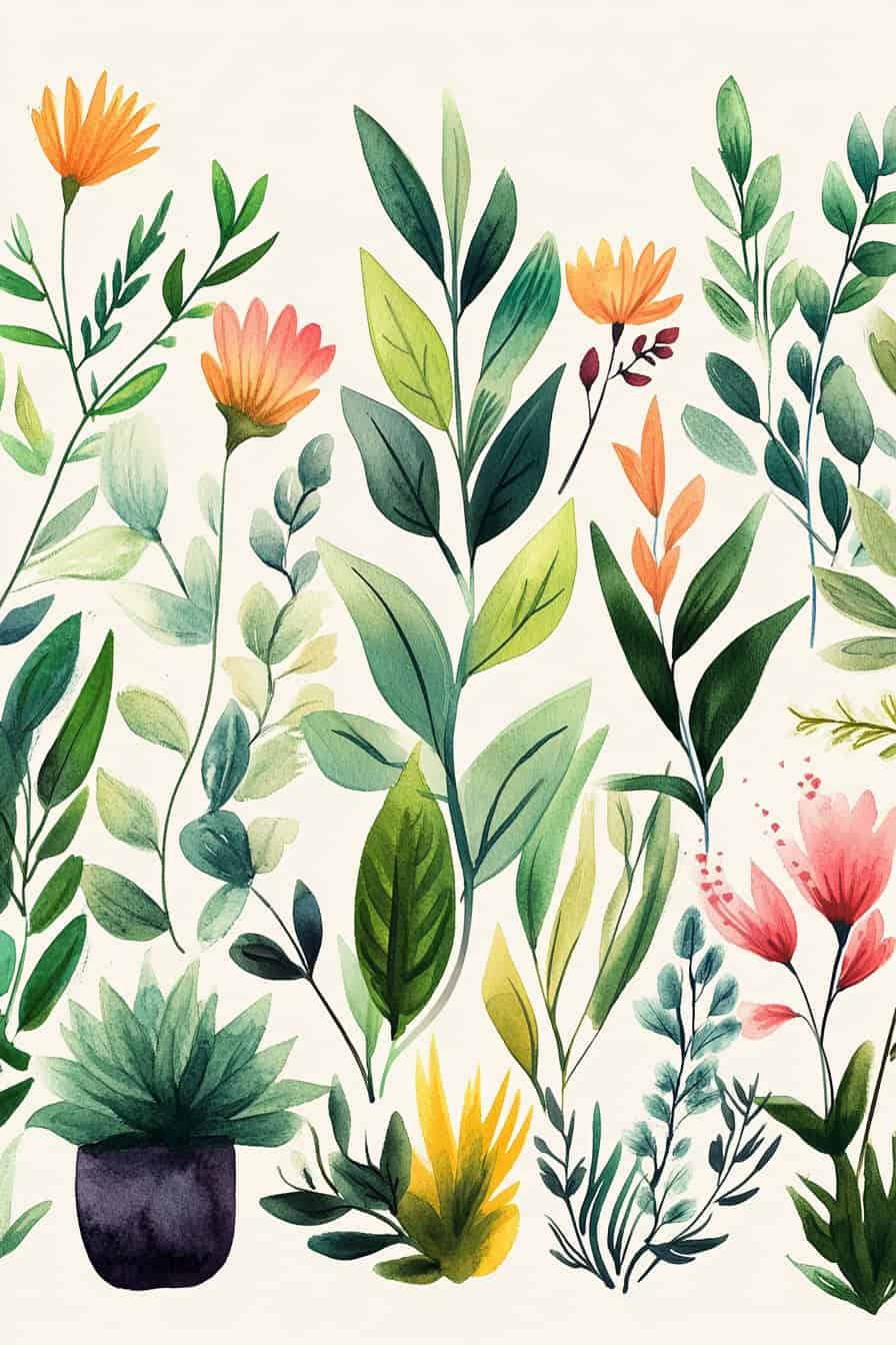 Nature's Palette: 75 Exquisite Watercolor Botanical Paintings - The ...