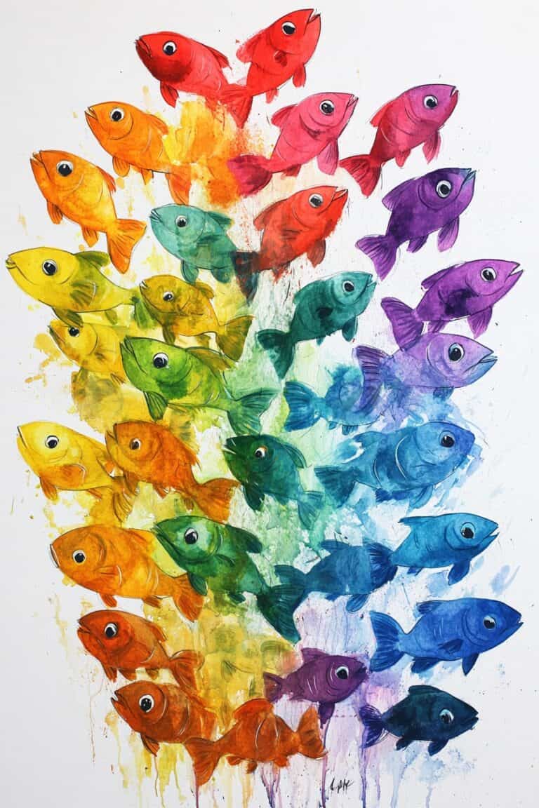 Swimming in Color: 50 Captivating Watercolor Fish Paintings - The ...