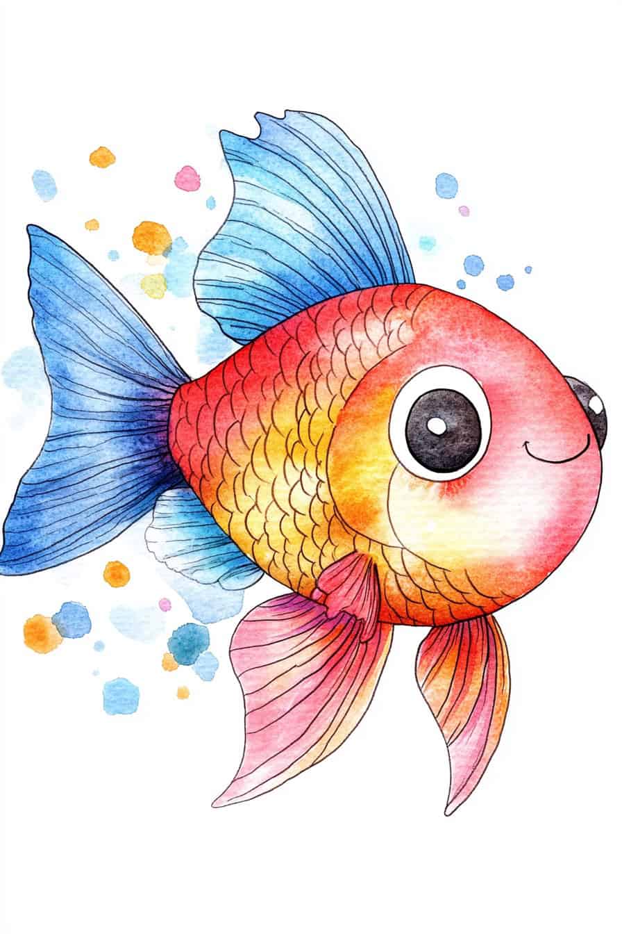 Swimming in Color: 50 Captivating Watercolor Fish Paintings - The ...