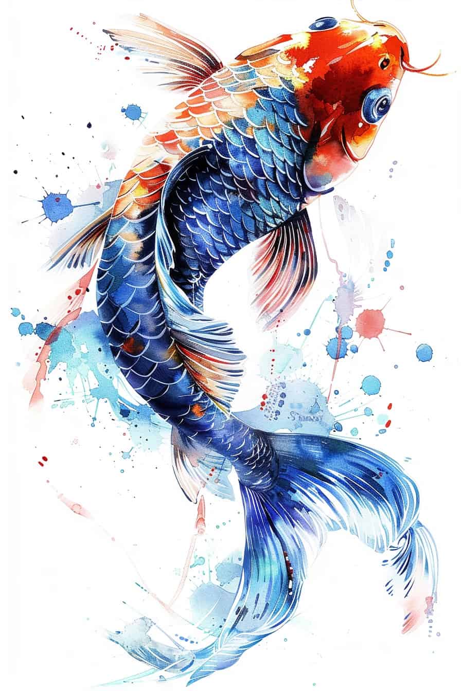 Swimming in Color: 50 Captivating Watercolor Fish Paintings - The ...