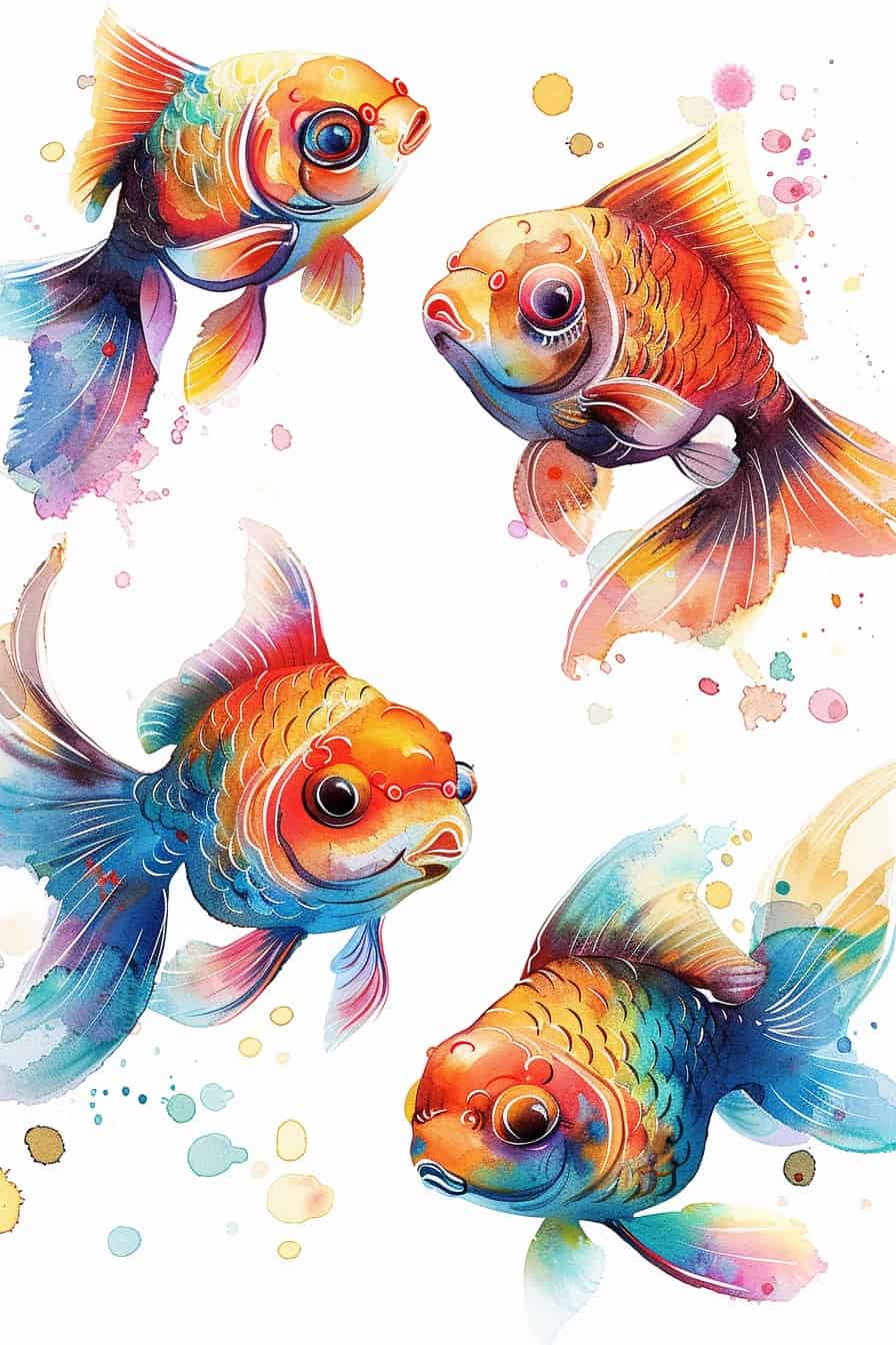 Swimming in Color: 50 Captivating Watercolor Fish Paintings - The ...