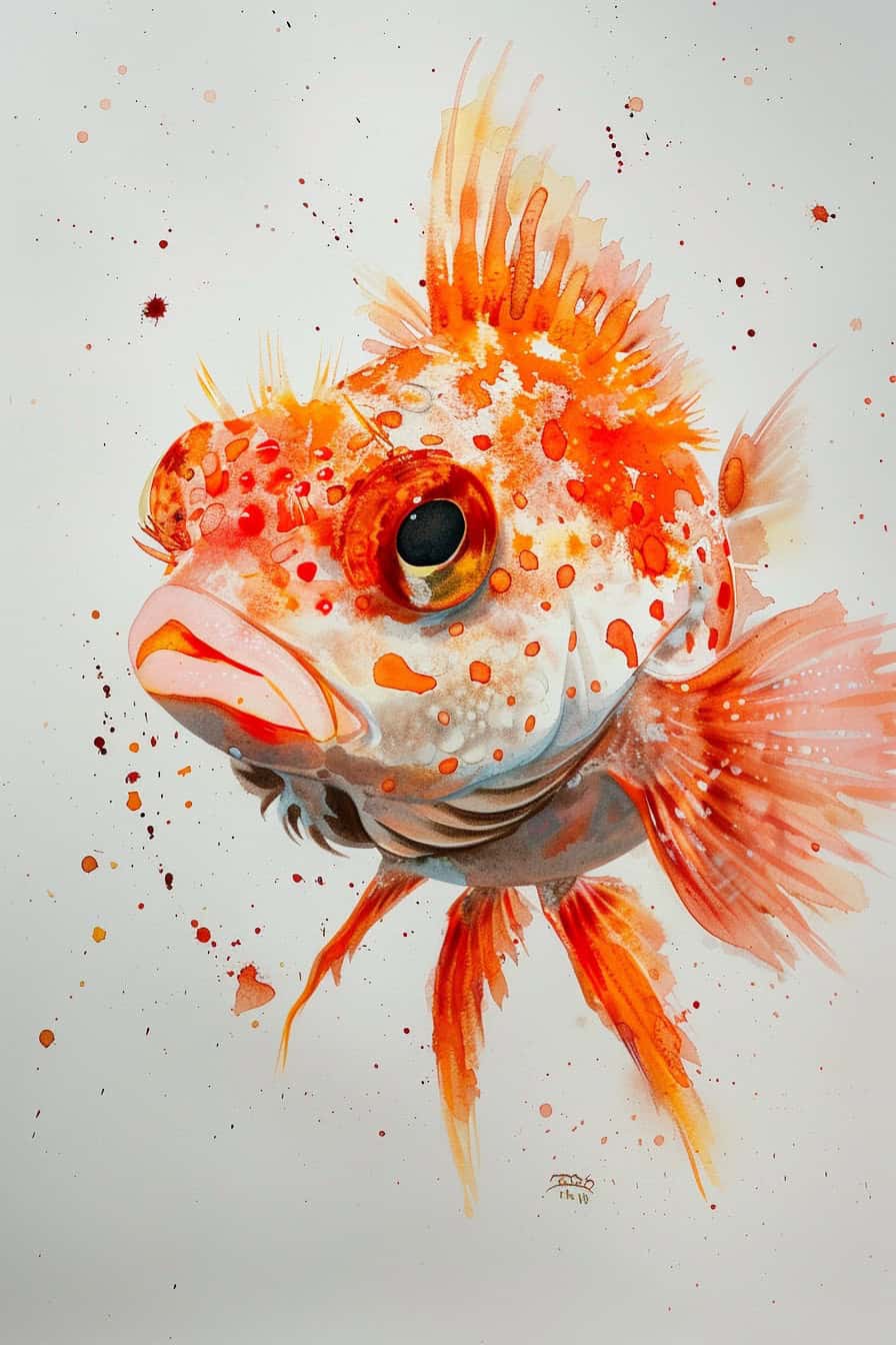 Swimming in Color: 50 Captivating Watercolor Fish Paintings - The ...
