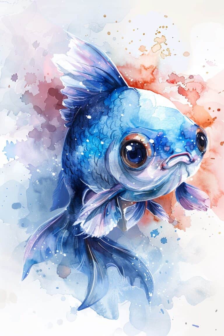 Swimming in Color: 50 Captivating Watercolor Fish Paintings - The ...