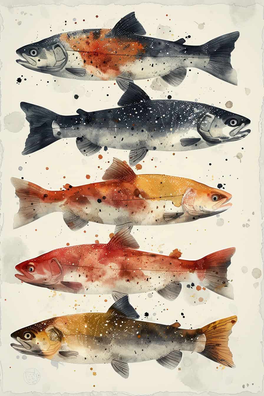 Swimming in Color: 50 Captivating Watercolor Fish Paintings - The ...