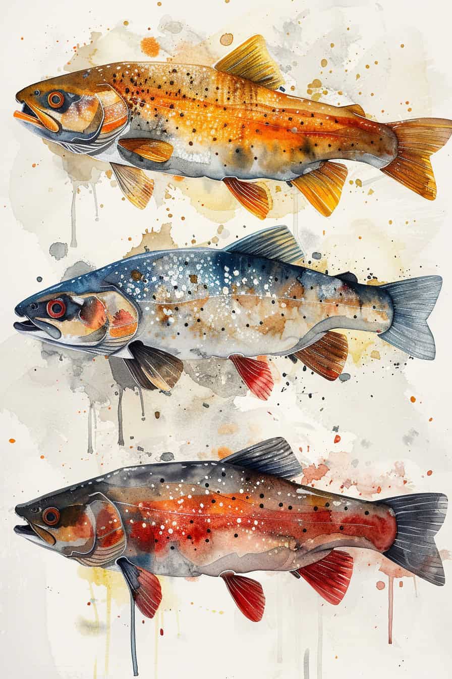 Swimming in Color: 50 Captivating Watercolor Fish Paintings - The ...