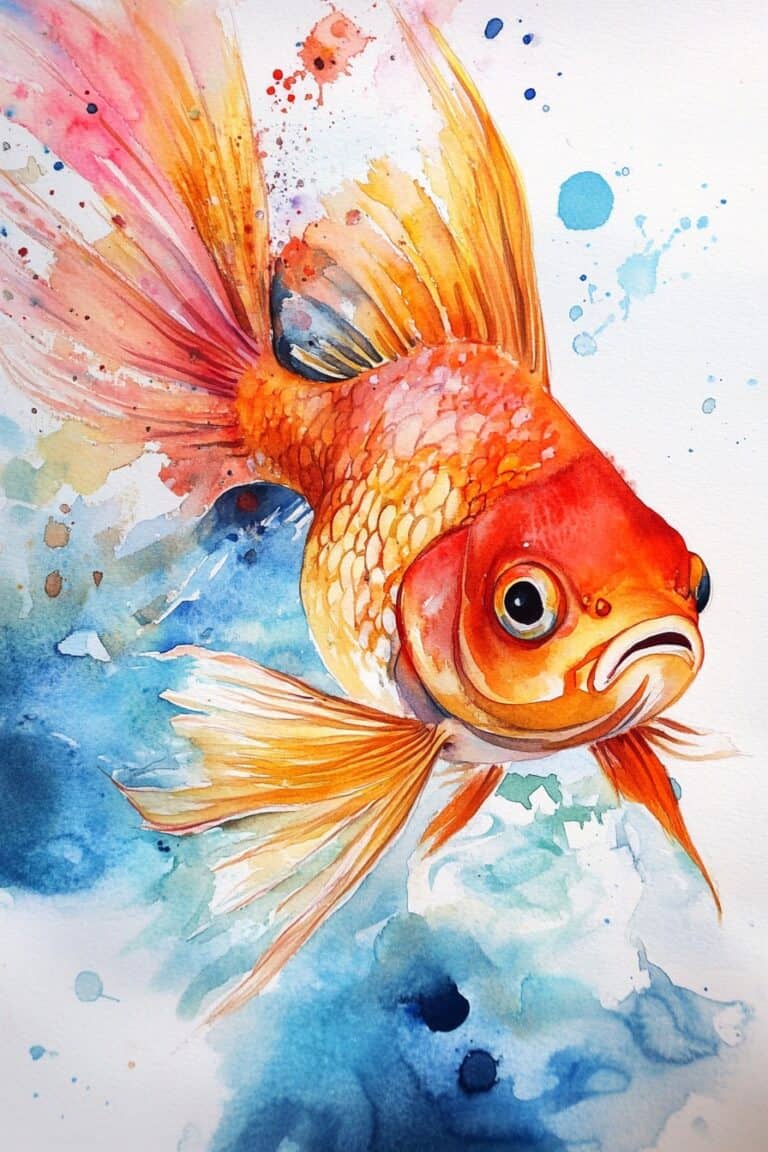 Swimming in Color: 50 Captivating Watercolor Fish Paintings - The ...