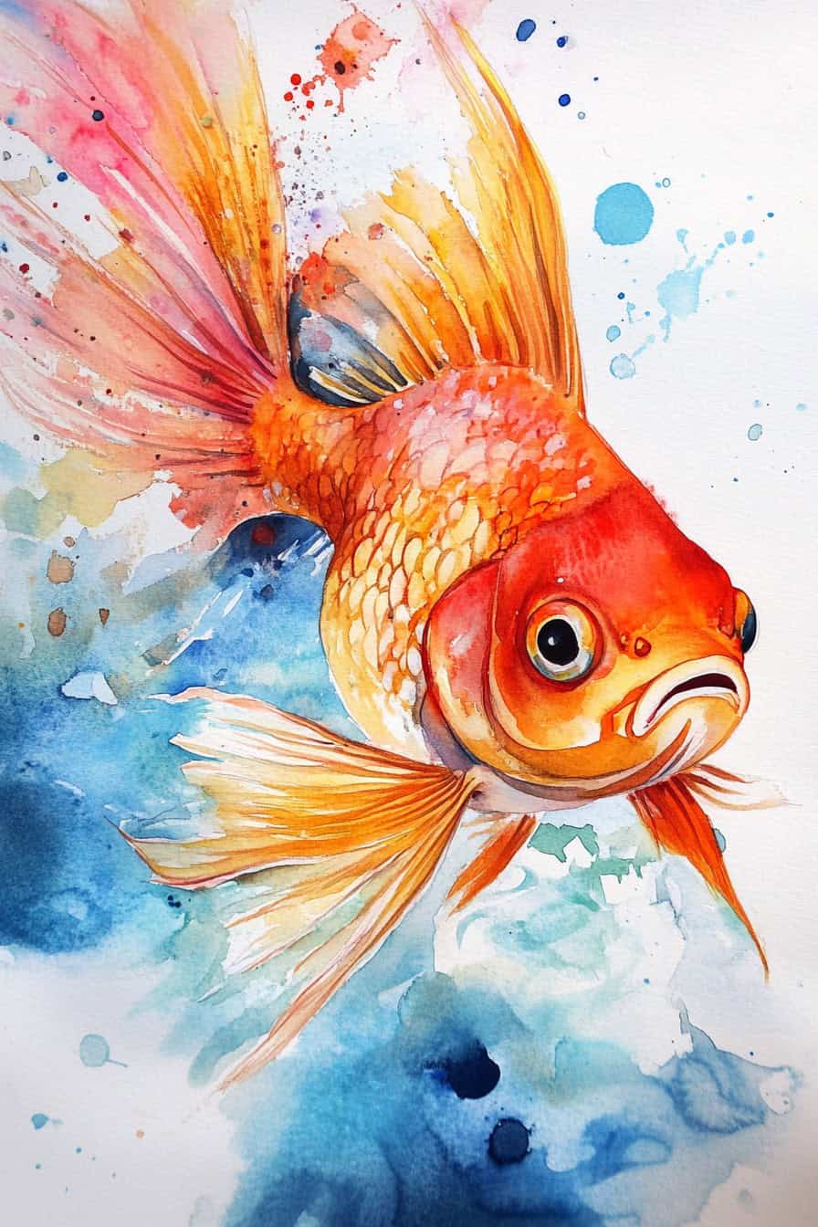 Swimming in Color: 50 Captivating Watercolor Fish Paintings - The ...
