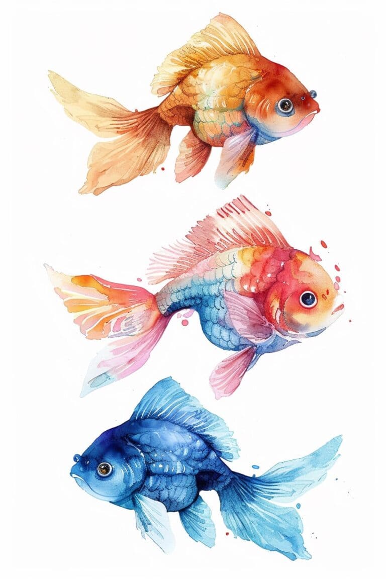 Swimming in Color: 50 Captivating Watercolor Fish Paintings - The ...