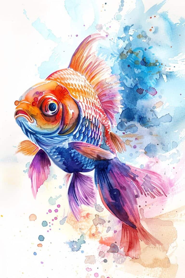 Swimming in Color: 50 Captivating Watercolor Fish Paintings - The ...