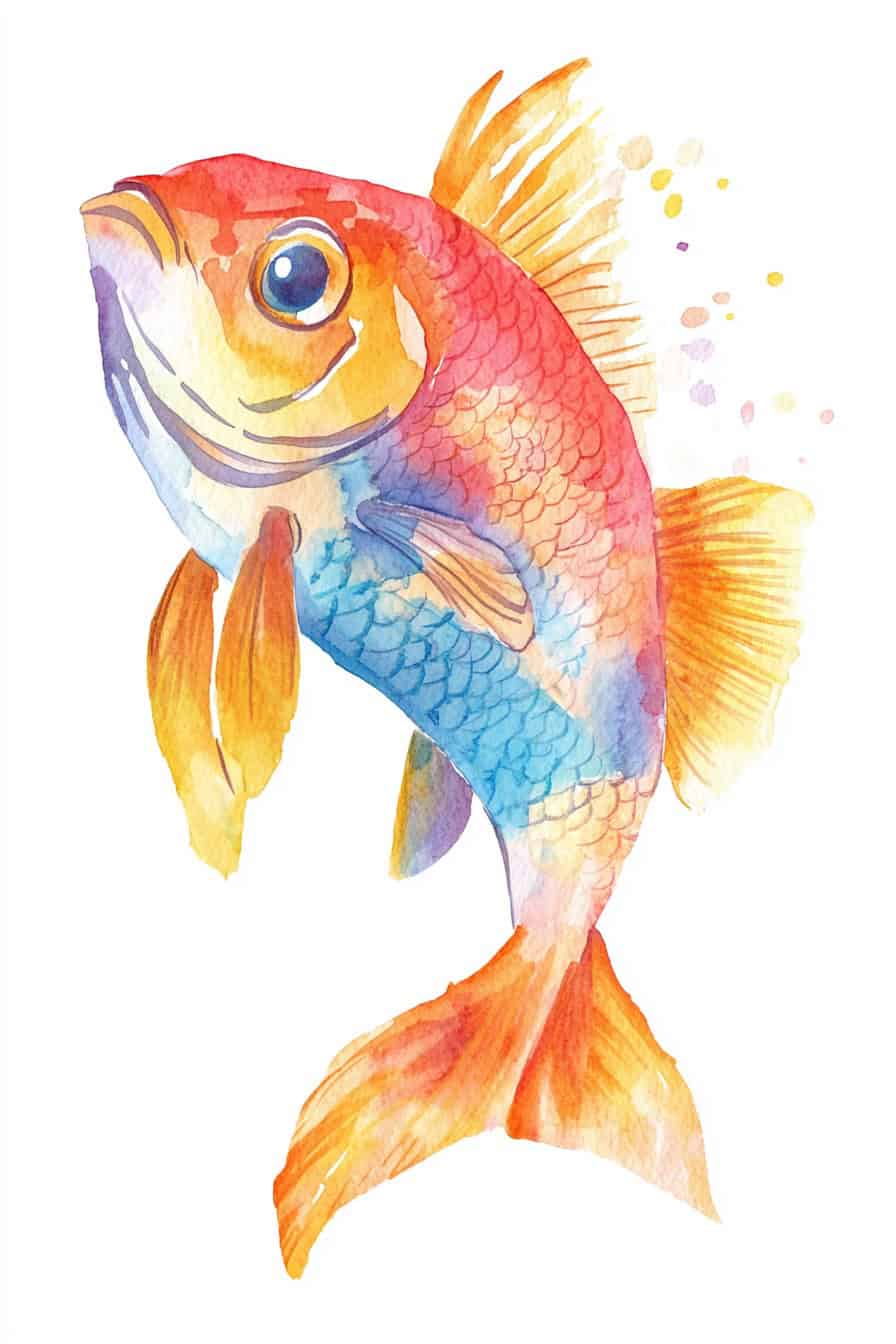 Swimming in Color: 50 Captivating Watercolor Fish Paintings - The ...