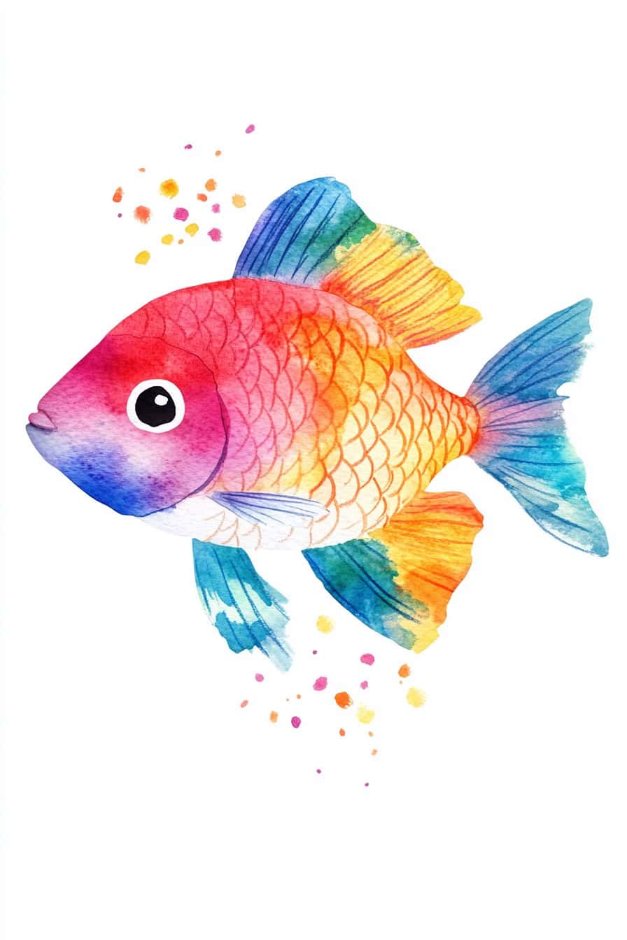 Swimming in Color: 50 Captivating Watercolor Fish Paintings - The ...