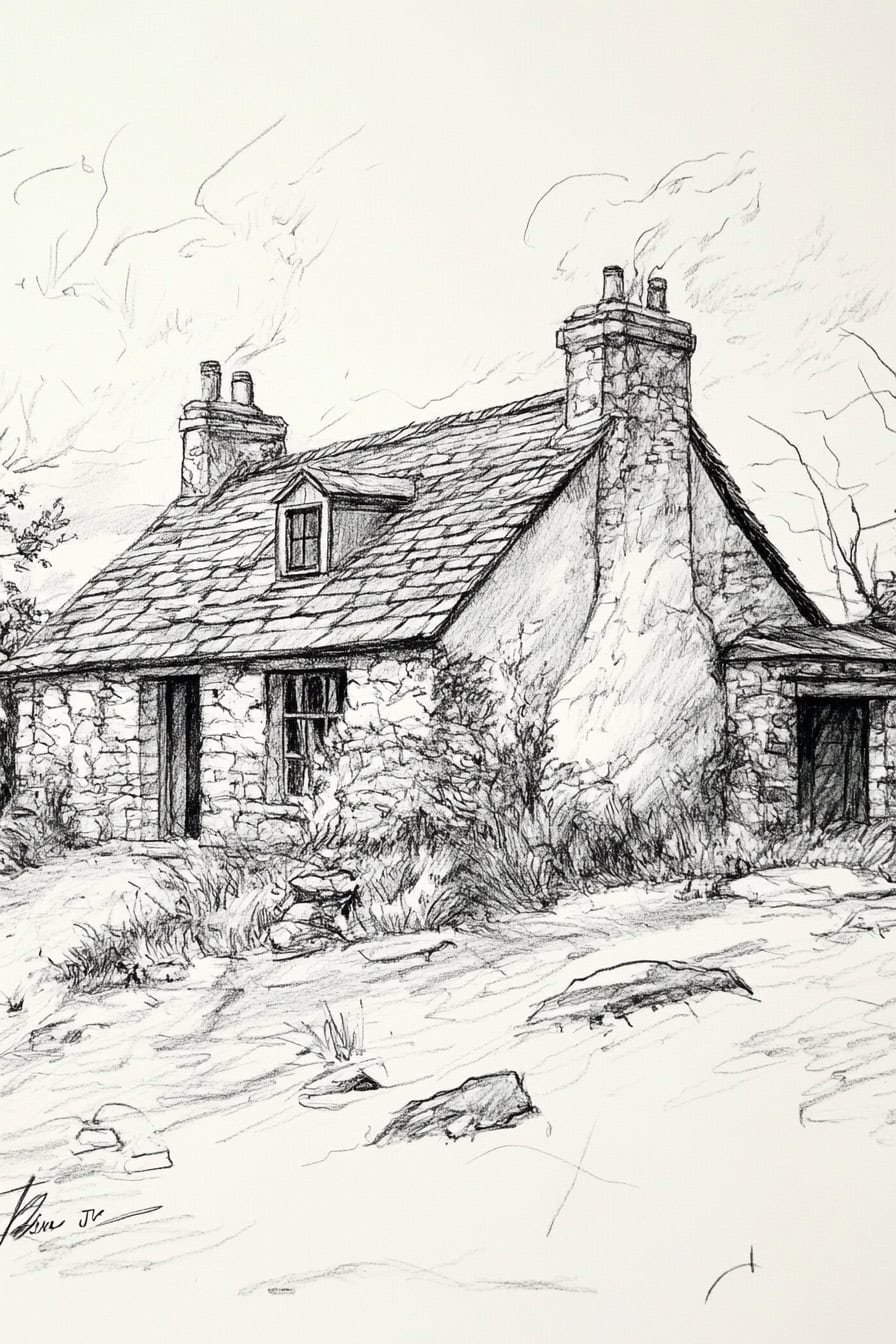 50 Whimsical Cottage Sketches & Drawings Ideas You Will Love - The ...