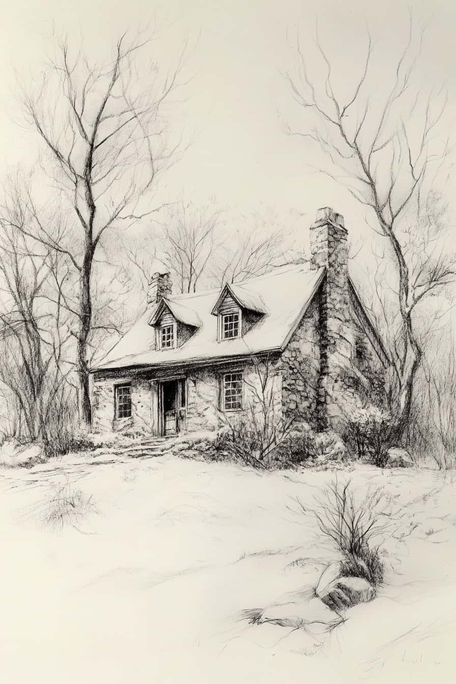 50 Whimsical Cottage Sketches & Drawings Ideas You Will Love - The ...