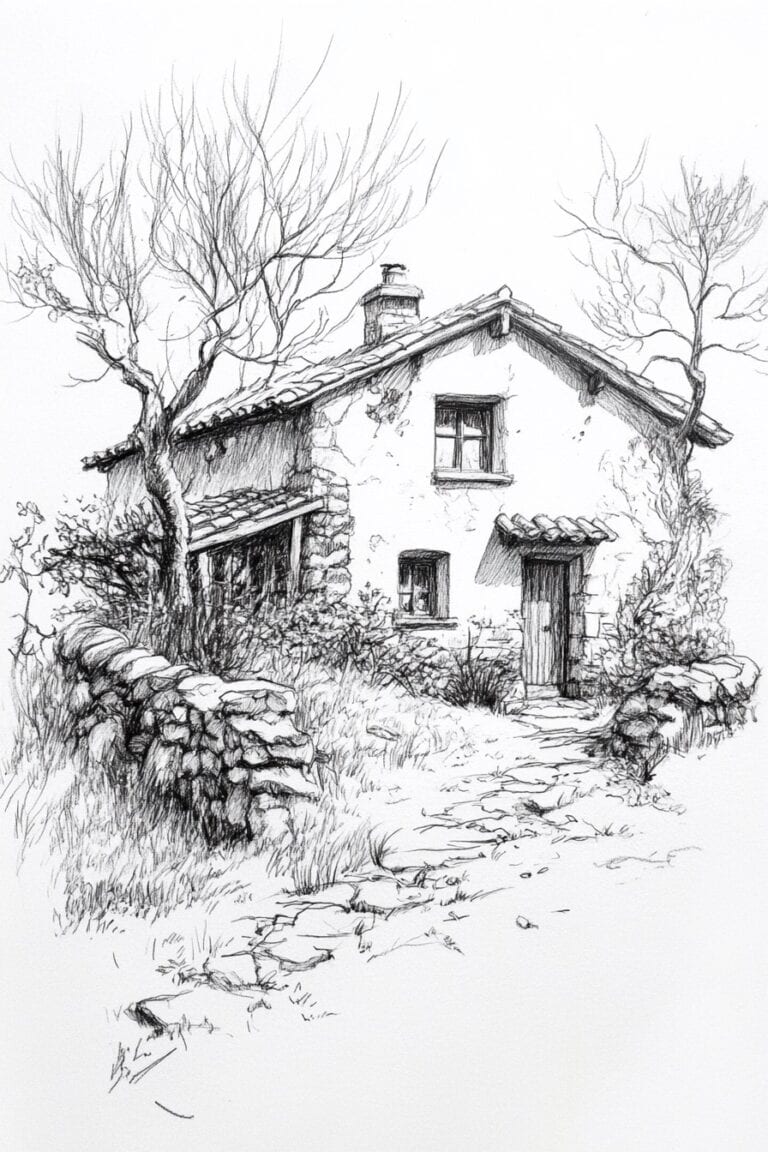50 Whimsical Cottage Sketches & Drawings Ideas You Will Love - The ...