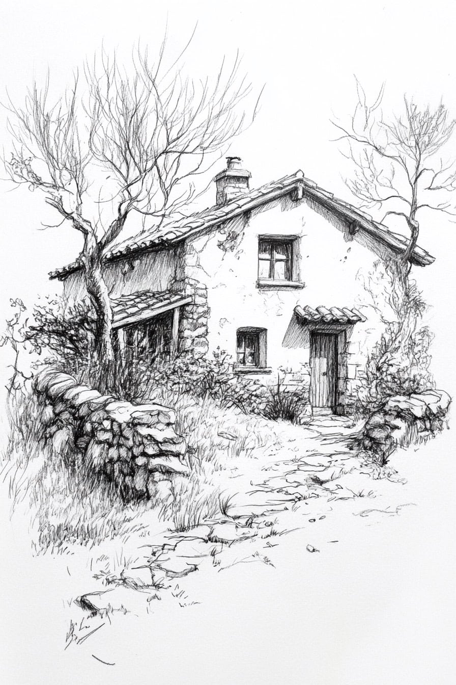 50 Whimsical Cottage Sketches & Drawings Ideas You Will Love - The ...