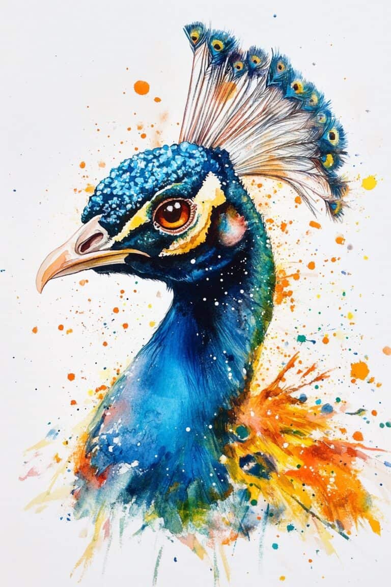 44 Majestic Peacock Watercolor Creations - The Sketch & Doodle Club