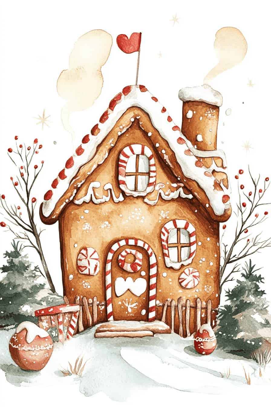 100 Festive Christmas Watercolor Ideas For Cards and More - The Sketch ...