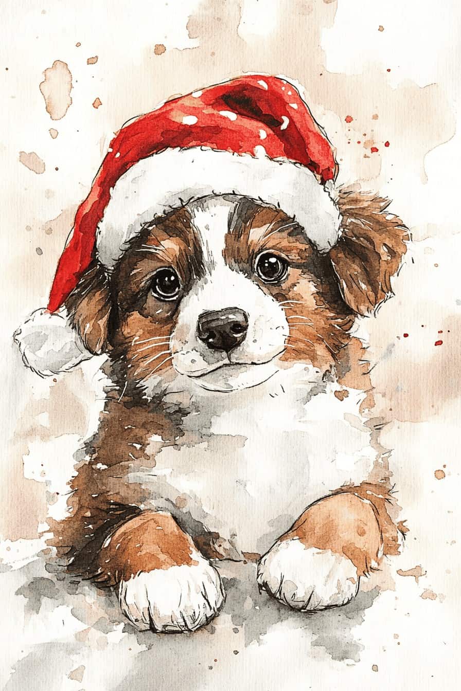 100 Festive Christmas Watercolor Ideas For Cards and More - The Sketch ...