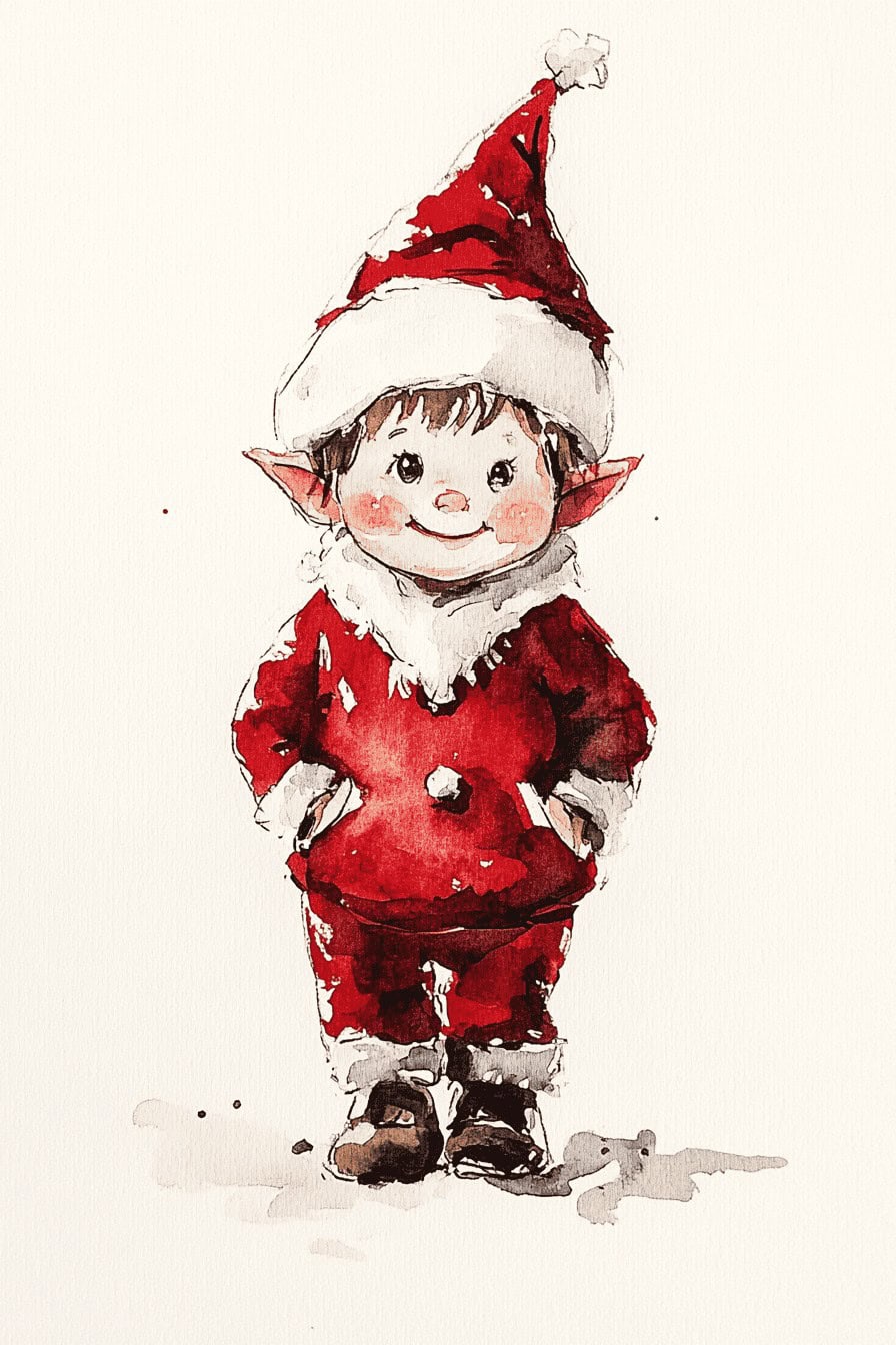 100 Festive Christmas Watercolor Ideas For Cards and More - The Sketch ...
